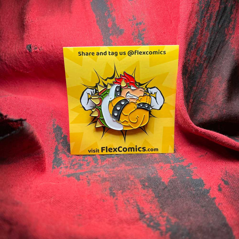 Flexing Koopa - Pin